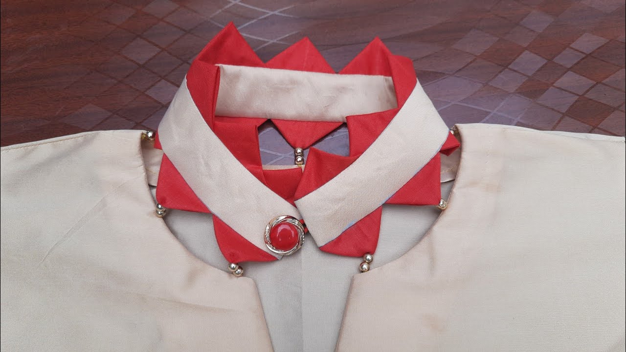 New Collar Neck Design with triangles/Collar Neck Design @sajiddesigns ...