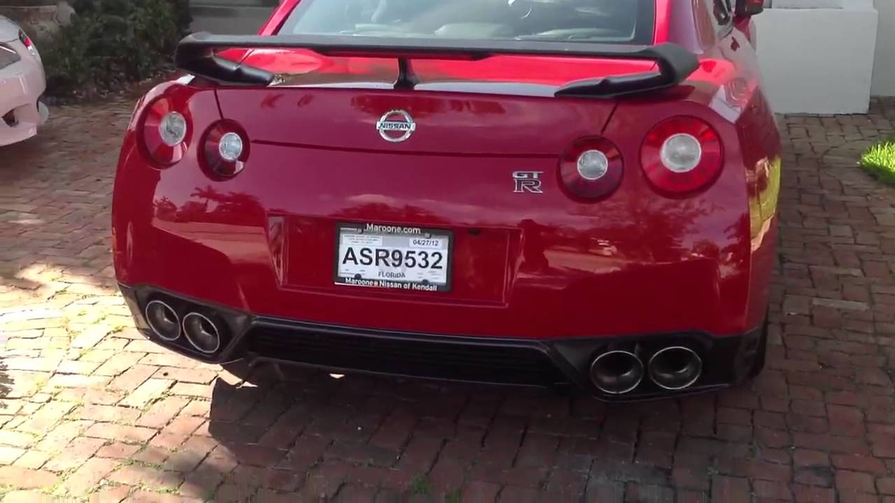 2013 Red Nissan GTR Black Edition - YouTube