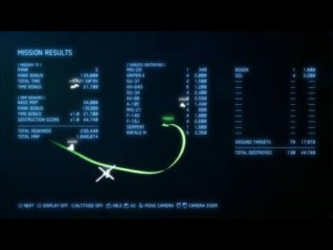 AC7: Mission 15 Su-57 gameplay (44,740 pts) - YouTube