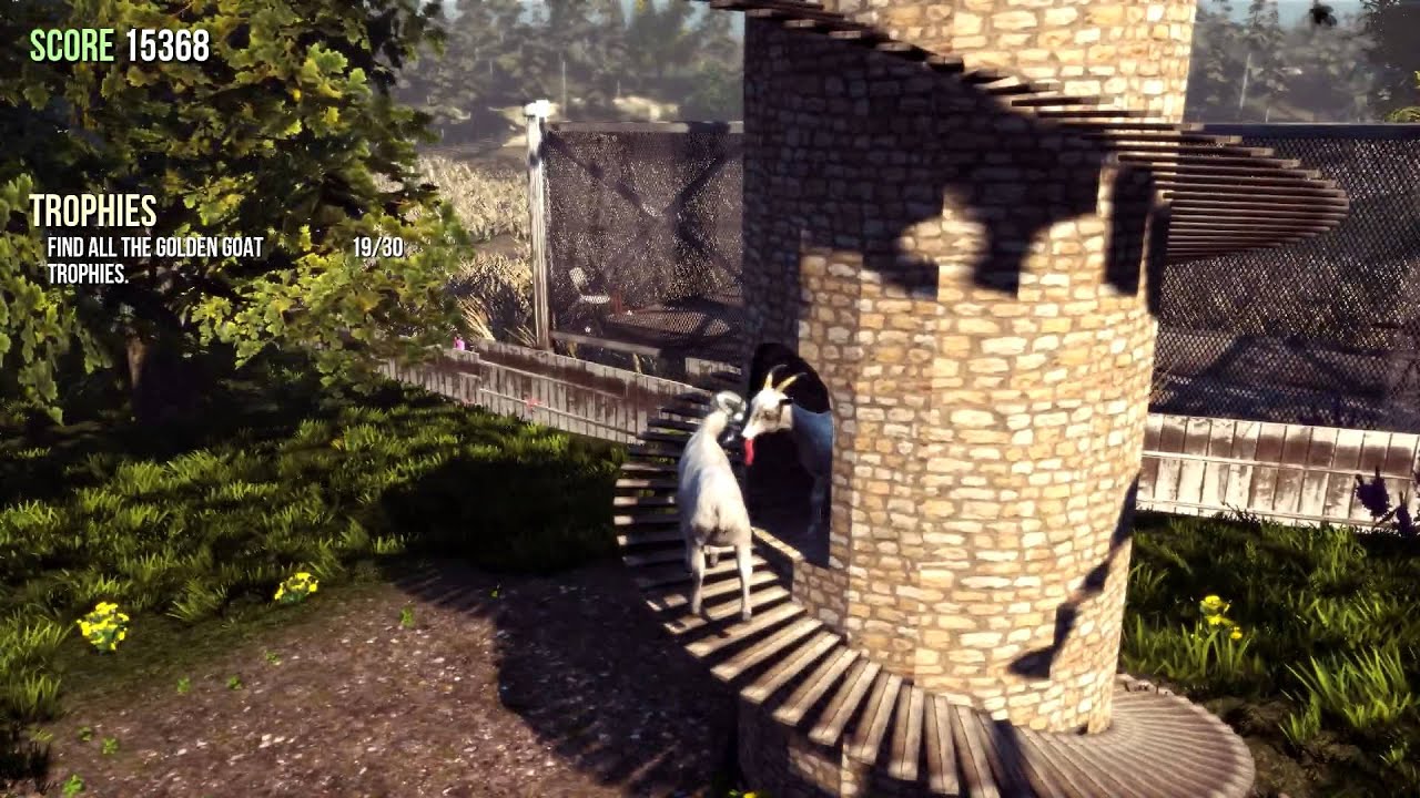 Goat Simulator: "Angel Goat" and "Goat Queen" Achievements - YouTube