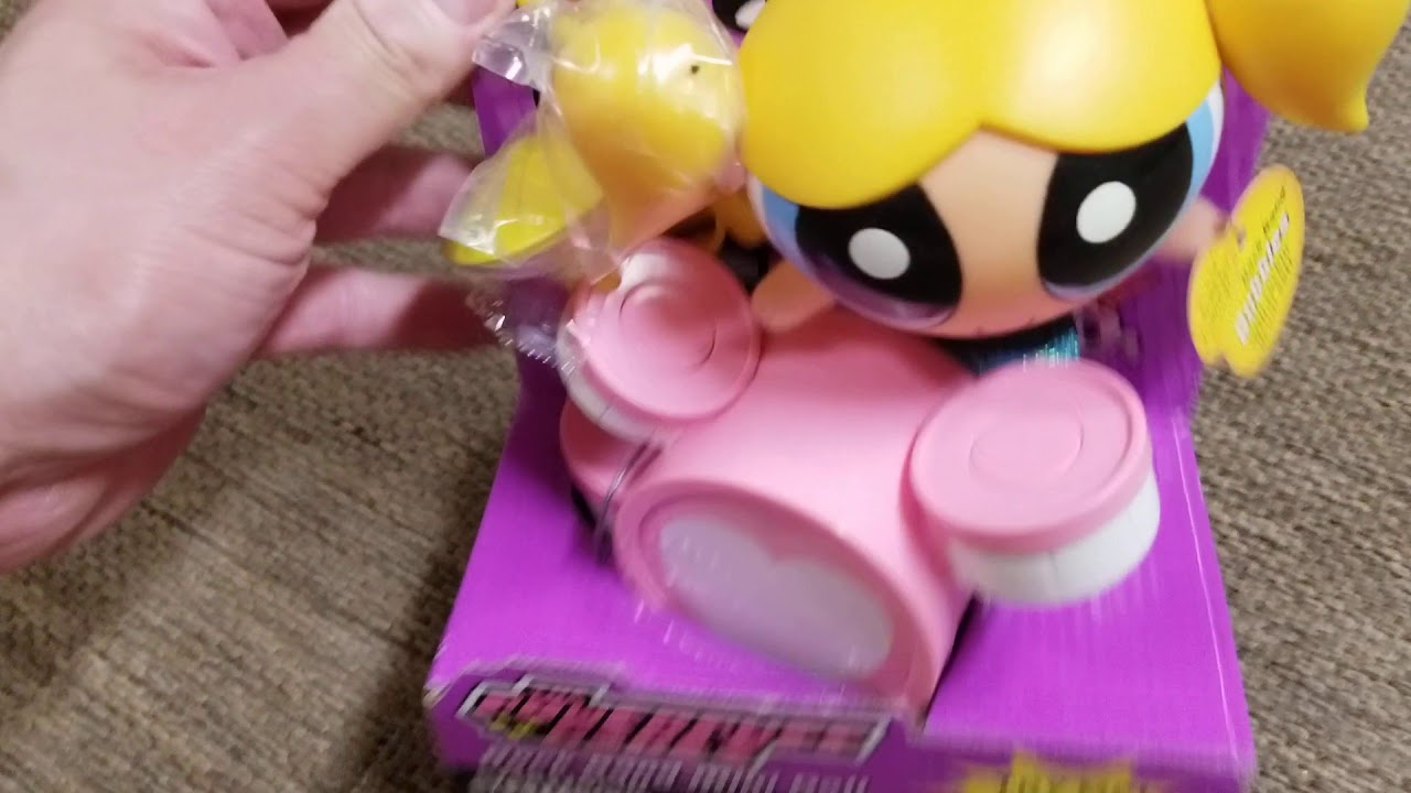 Vintage The Powerpuff Girls bubbles drumming toys drums - YouTube