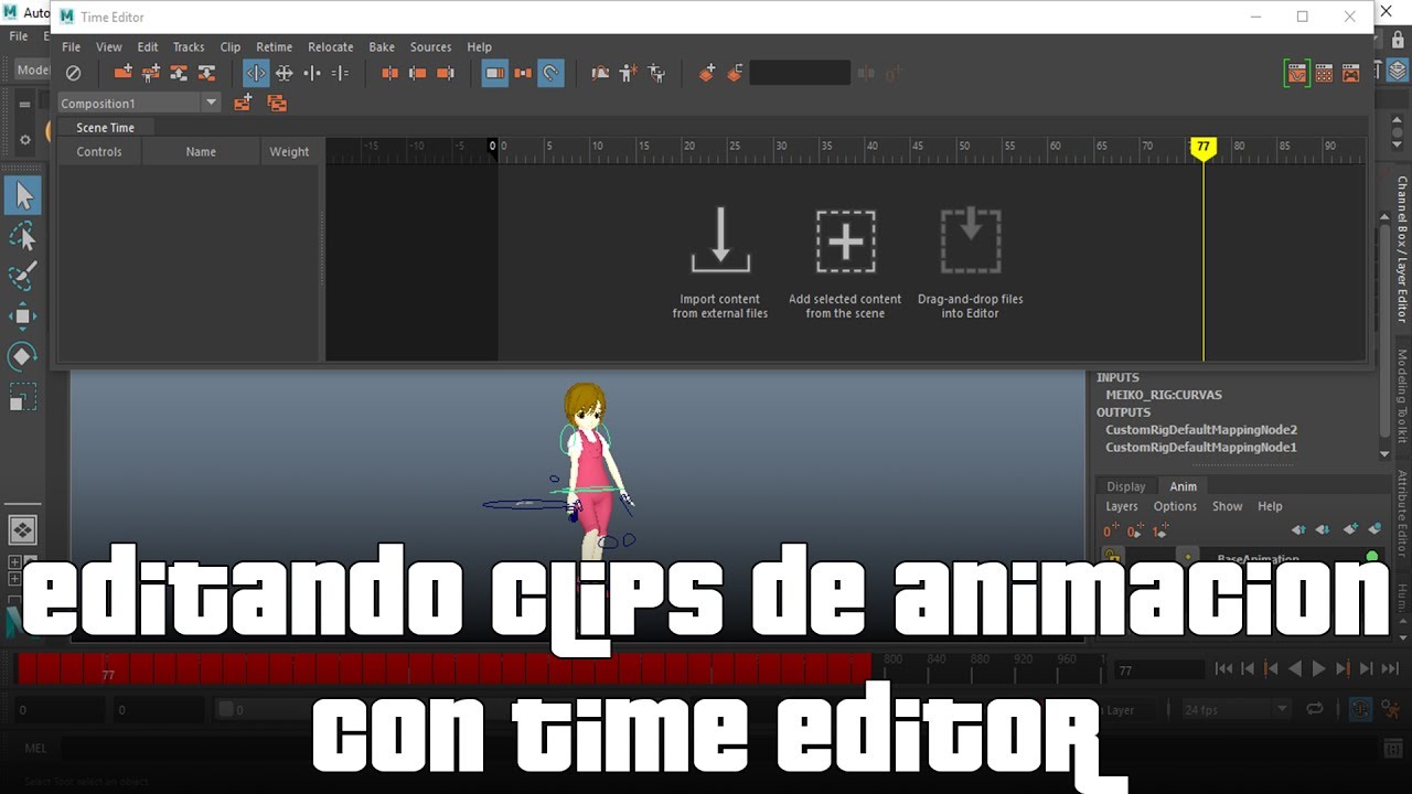 Time Editor en Maya - YouTube