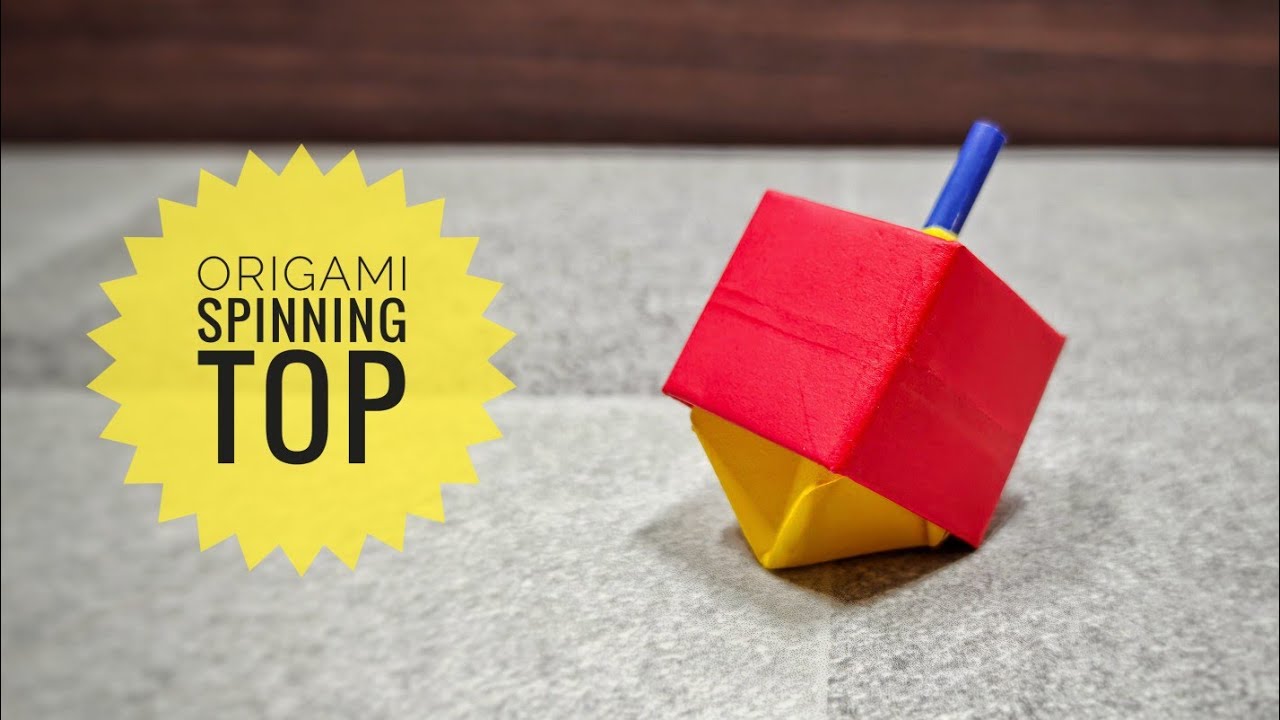 Origami Spinning Top | Origami Toys | Origami tutorial | Paper craft ...