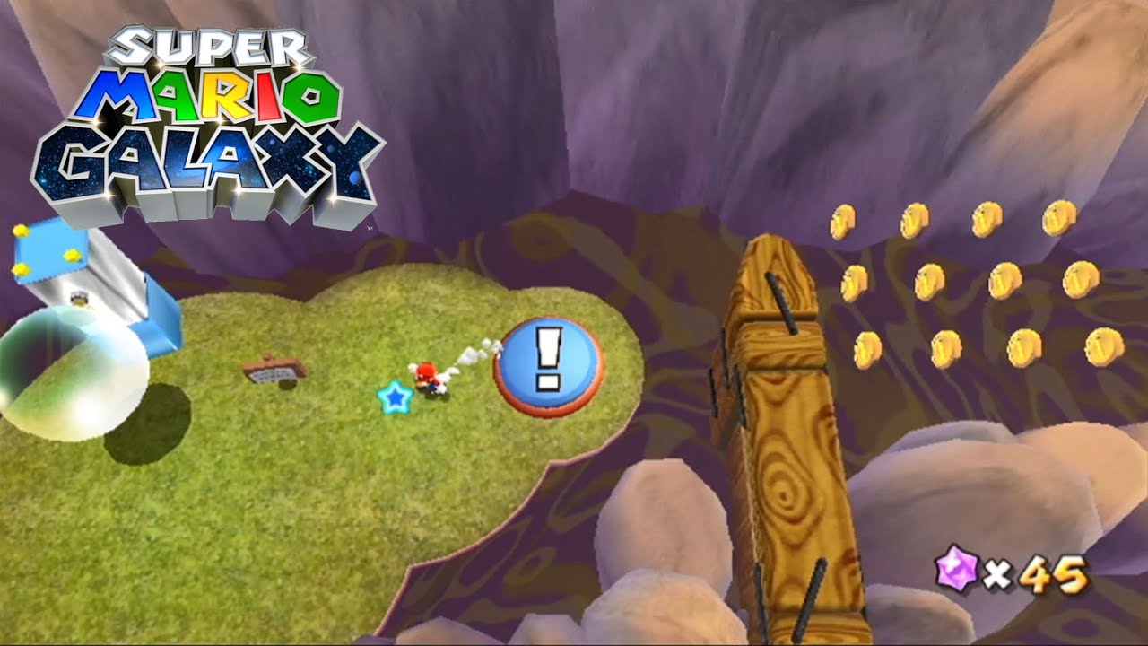 Super Mario Galaxy [Wii] Through The Poison Swamp (Bubble Breeze Galaxy ...