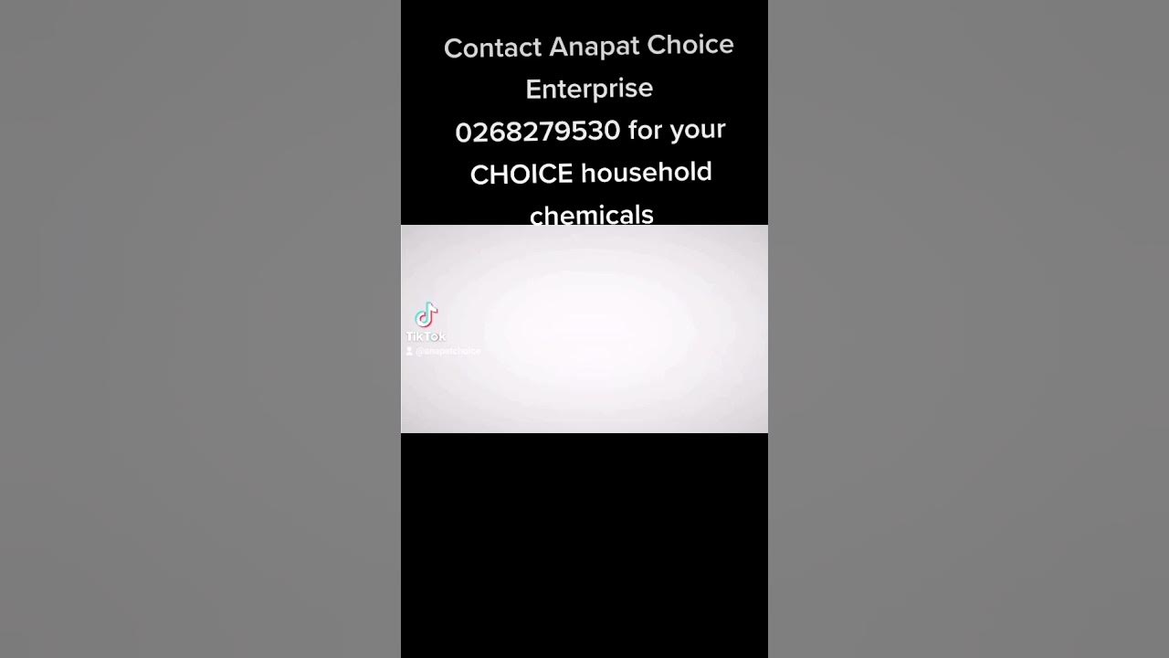 Best household chemicals from ANAPAT CHOICE ENT - YouTube