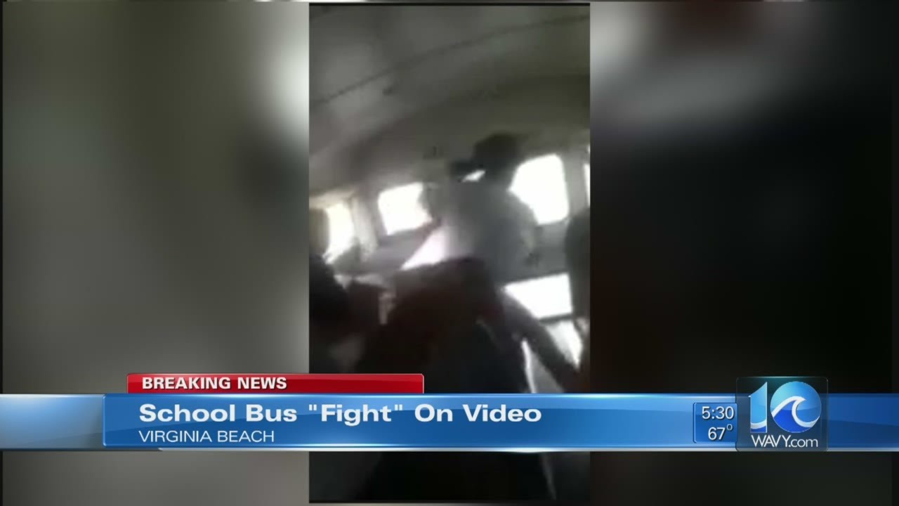 School bus "fight" caught on video - YouTube