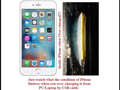 iphone 6s inside when overcharging! - YouTube