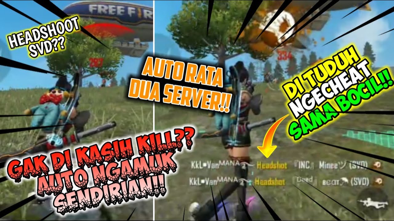 HEADSHOOT?? DI TUDUH NGECHEAT SAMA BOCIL EP EP!! GARENA FREE FIRE ...