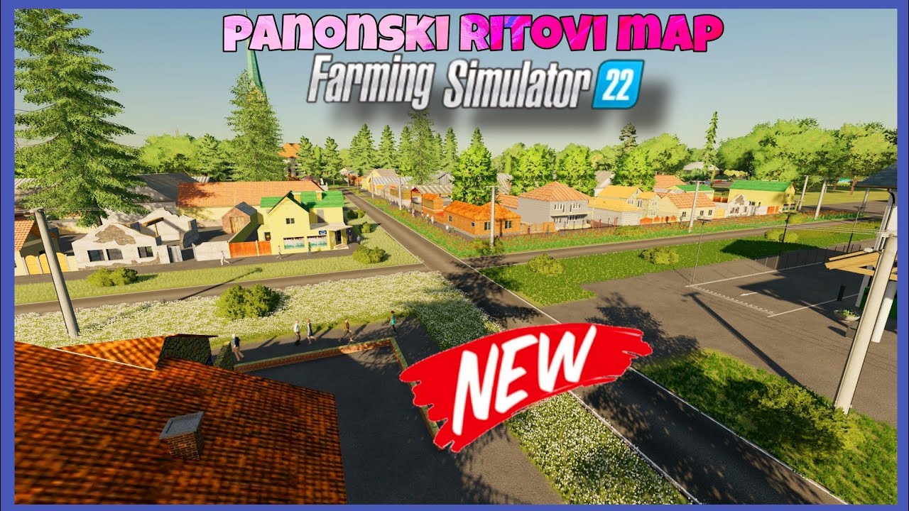 PANONSKI RITOVI - NEW MOD MAP: FARMING SIMULATOR 22 *FLY OVER* - YouTube