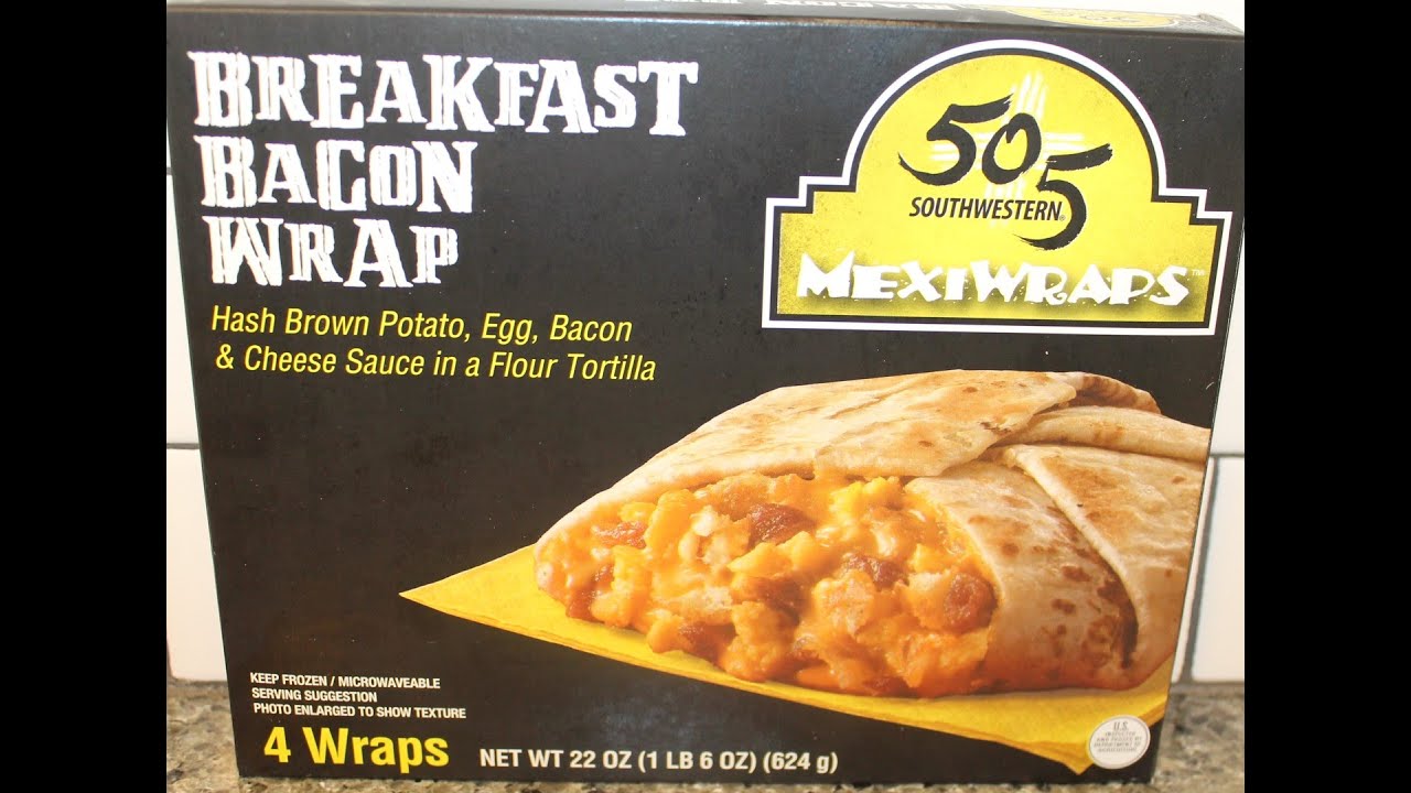 505 Southwestern MexiWraps: Breakfast Bacon Wrap Review - YouTube