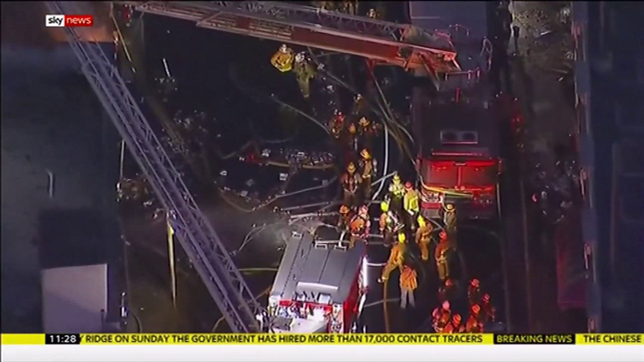 11 firefighters injured in cannabis oil factory explosion (USA) - Sky ...