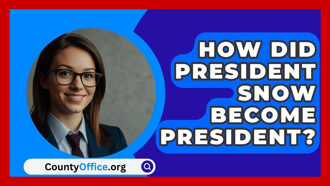 How Did President Snow Become President? - CountyOffice.org - YouTube