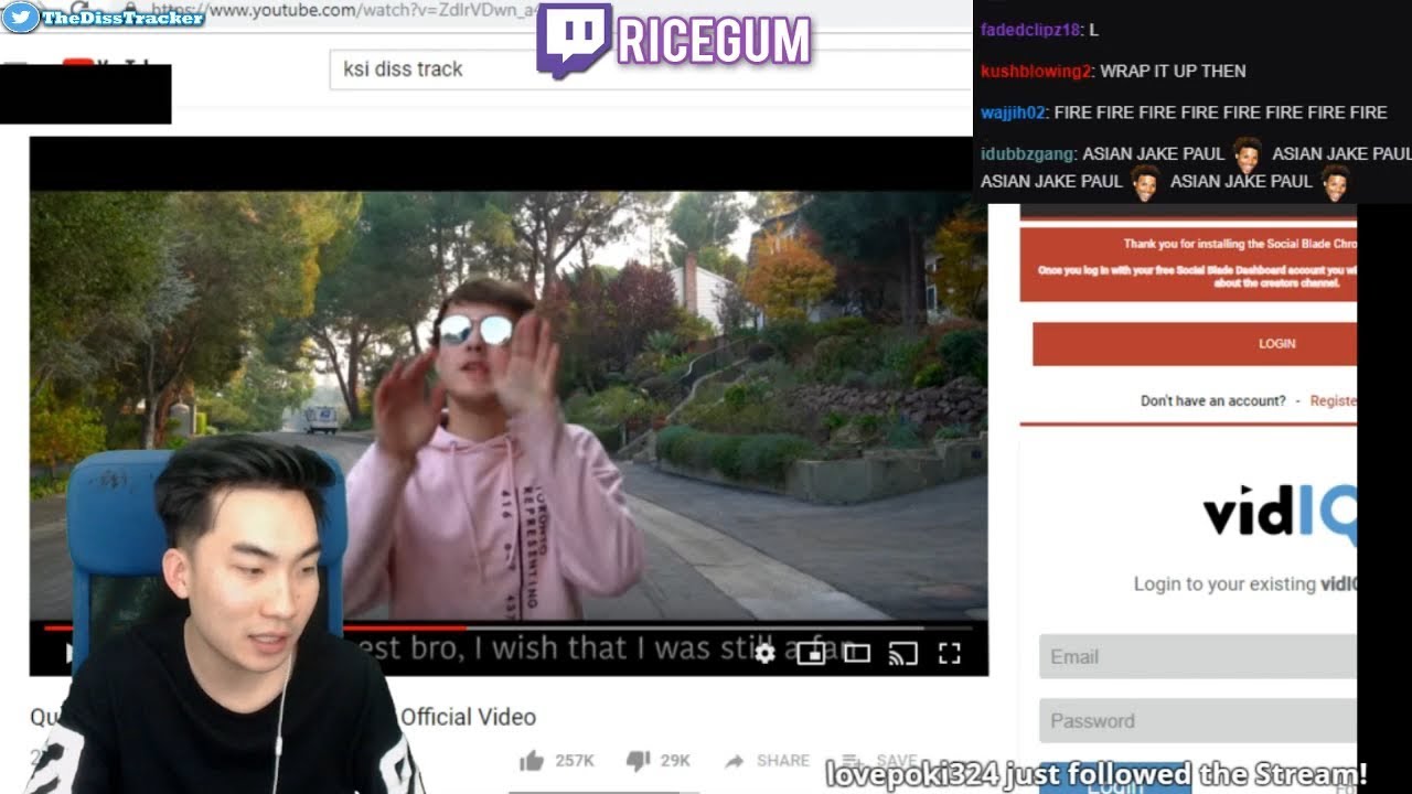 RiceGum Reacts to Quadeca - Insecure (KSI Diss Track) Official Video ...