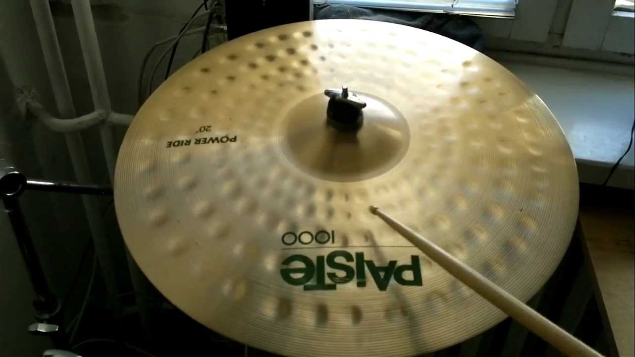 Paiste 1000 Power ride 20" - YouTube