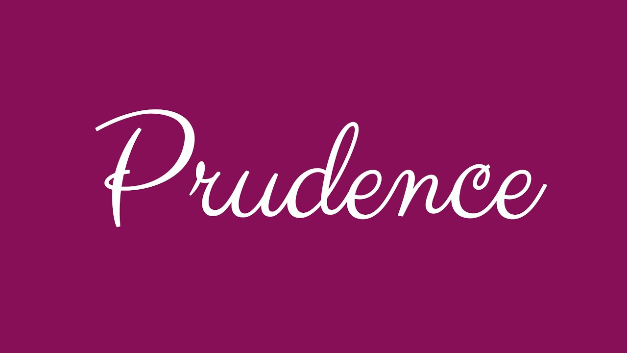Learn how to Sign the Name Prudence Stylishly in Cursive Writing - YouTube