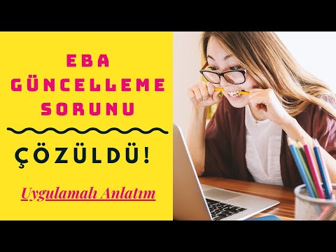 EBA CANLI DERS GÜNCELLEŞTİRME Uygulamalı Anlatım