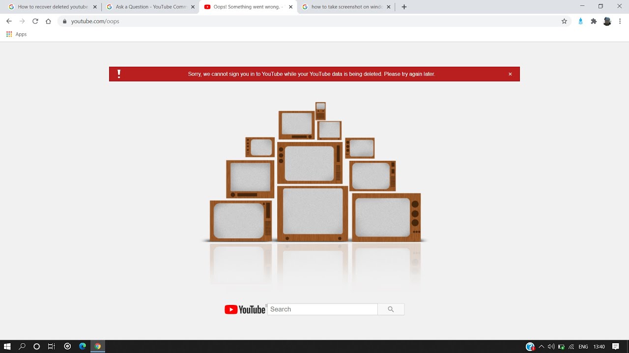 HOW TO FIX (Sorry, we cannot sign you in to YouTube while your YouTube ...