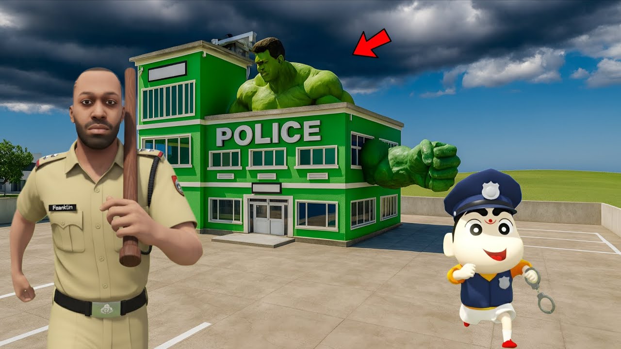 FRANKLIN'S UPGRADED POLICE STATION TO HULK STATION IN INDIAN BIKE ...
