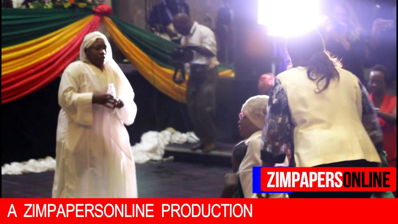 The ZRP band,Ministers and members of the uniformed forces show their ...