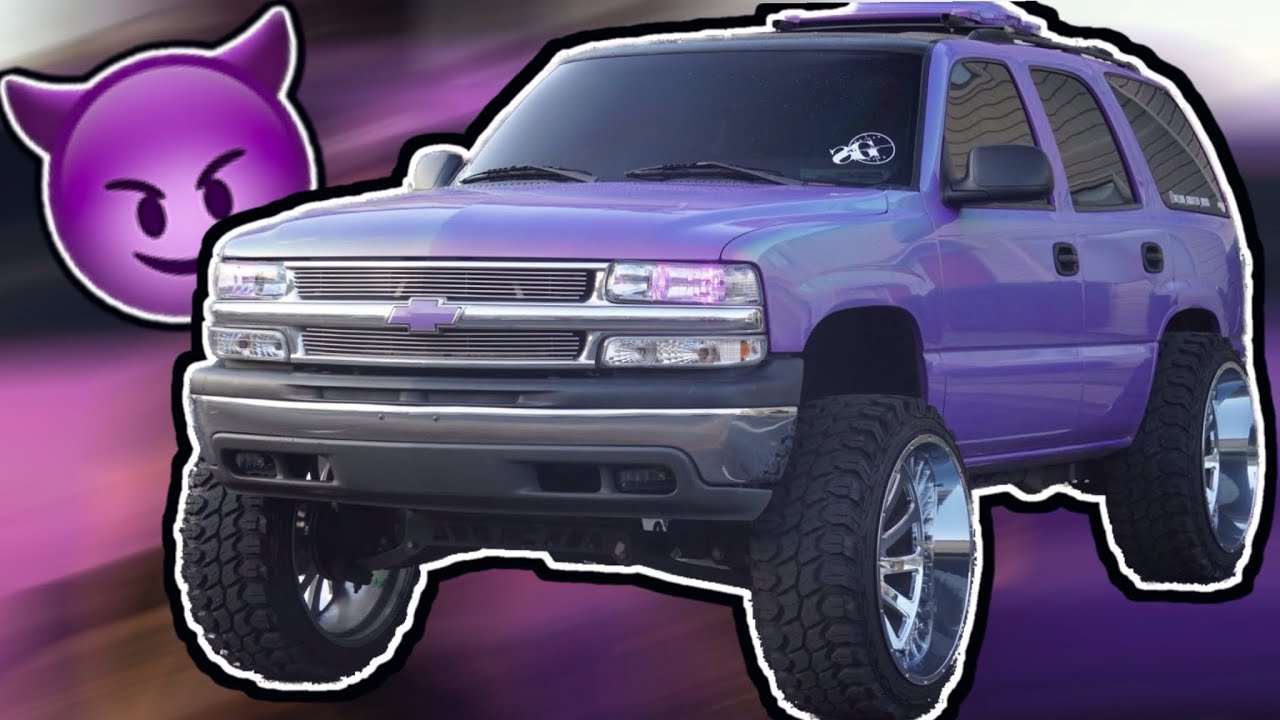 Outrageous Paint Job On lifted Tahoe On 26x14!!! | Lifted Trucks ...
