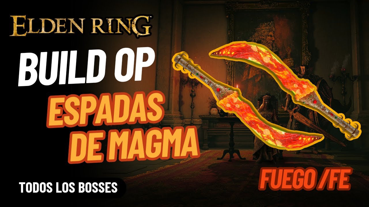 LAS MEJORES ESPADAS CURVAS DE ELDEN RING || Build de Hoja de Magma ...
