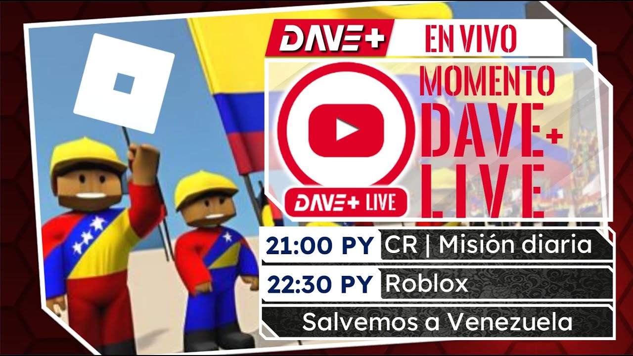 🔴¡Salva a Venezuela! - Nicolás Maduro vs Roblox | Momento DAVE+ Live ...