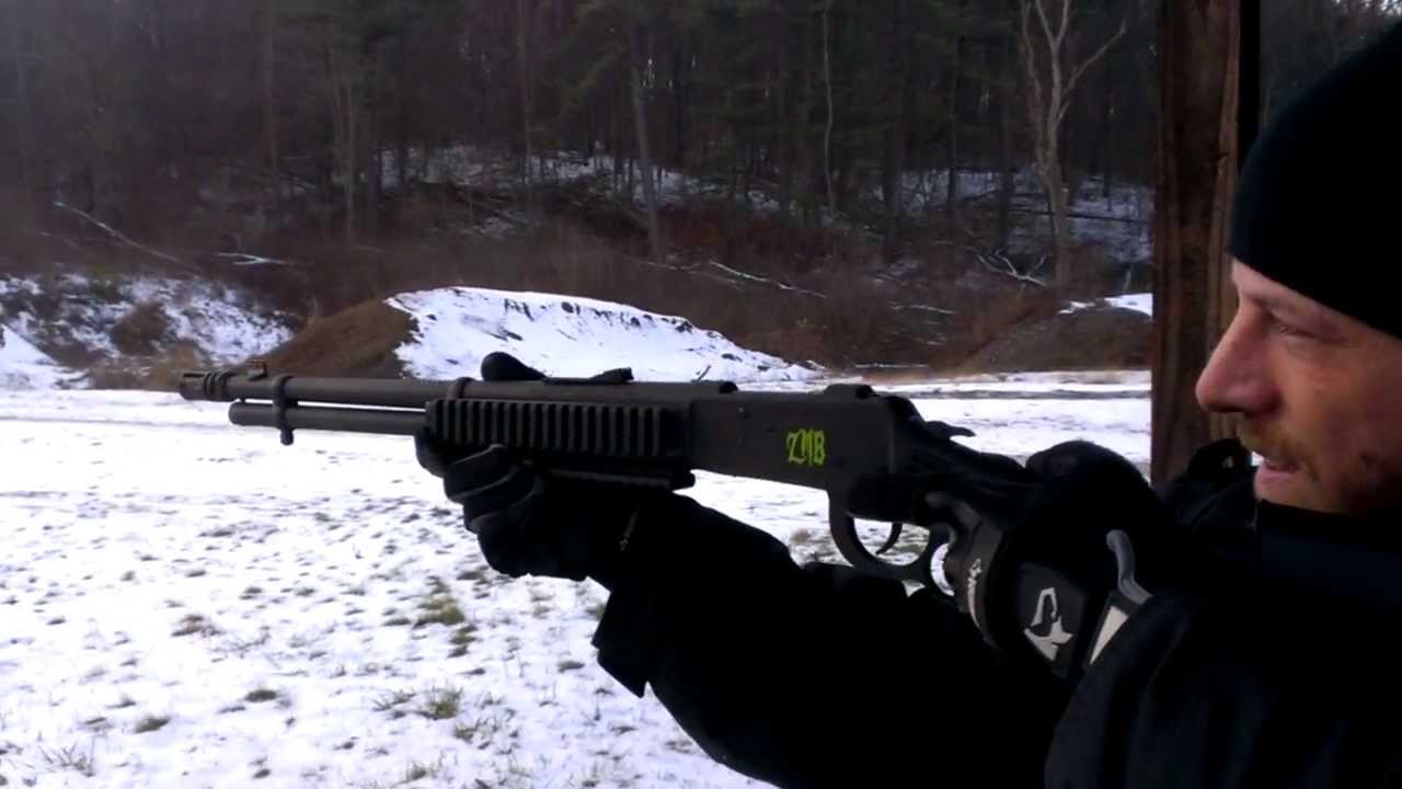 Mossberg 464 spx lever-action zmb edition first sh - YouTube