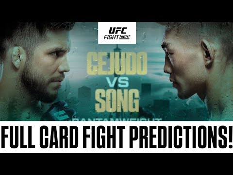 UFC Fight Night Cejudo vs Song [Full Card]|Fight Predictions - YouTube