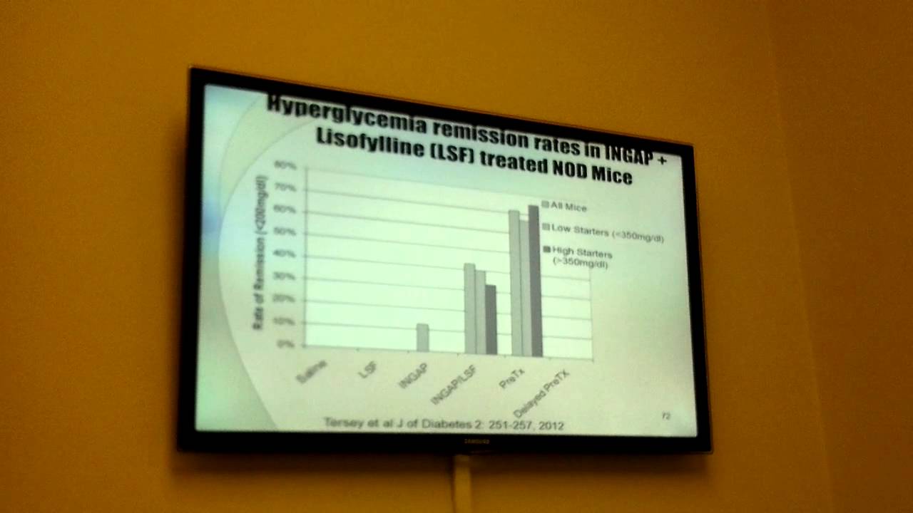 Aaron VInik, MD: Hyperglycemia Remission Using INGAP and LSF treated ...
