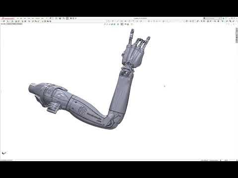 Rotations in the shoulder joint of robot arm 4 Degree of Freedoms - DOF ...