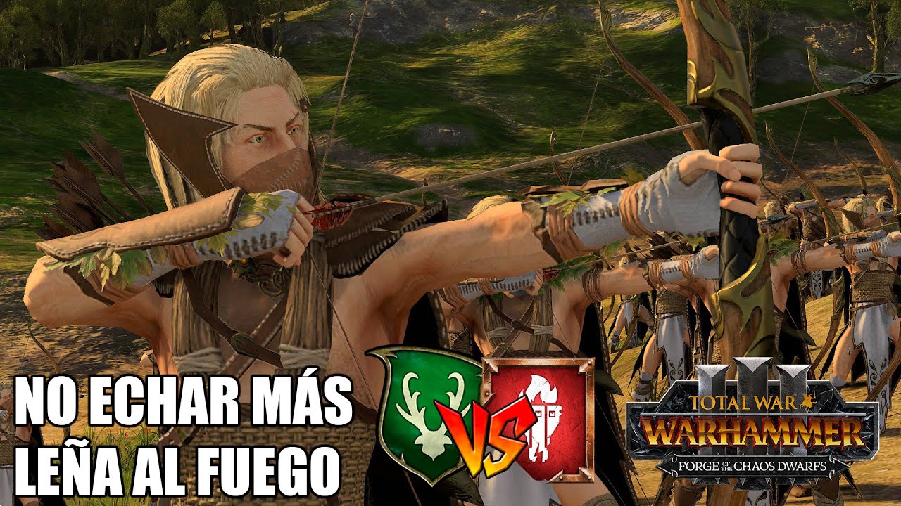 NO ECHAR LEÑA AL FUEGO ELFOS SILVANOS VS ENANOS DEL CAOS TOTAL WAR ...