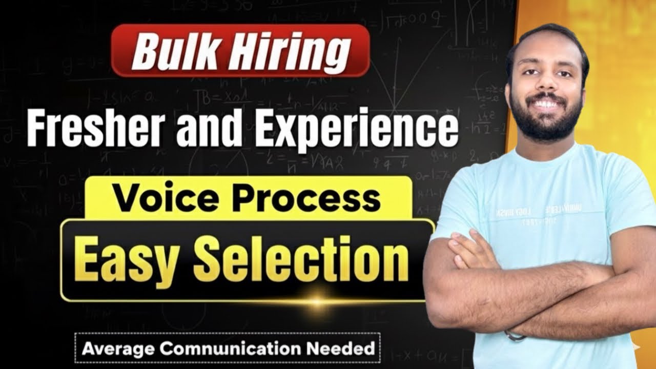 Customer Service I Voice Process Hiring l Fresher and Experience l Easy ...