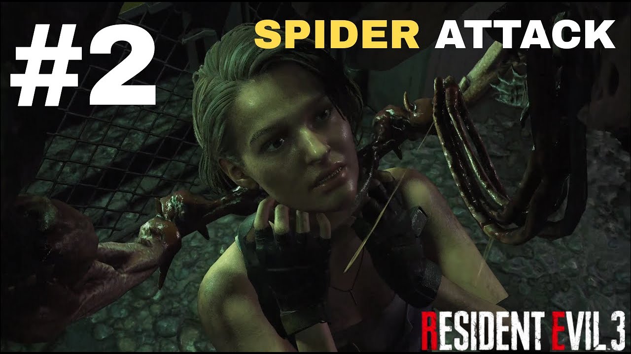 Jill Battles Giant Spiders! | Resident Evil 3 Remake (Part 2 Hindi ...