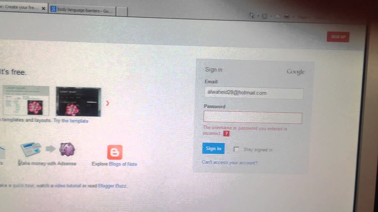 how to set up and use a gmail blogger - YouTube