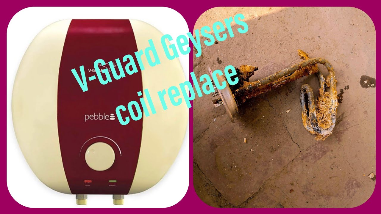 Geyser coil replacement #V-Guard# - YouTube