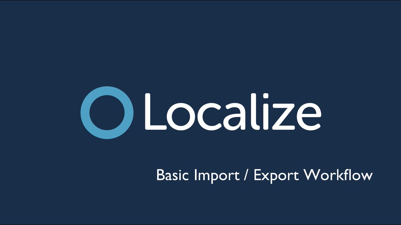 Basic Import-Export Workflow - YouTube