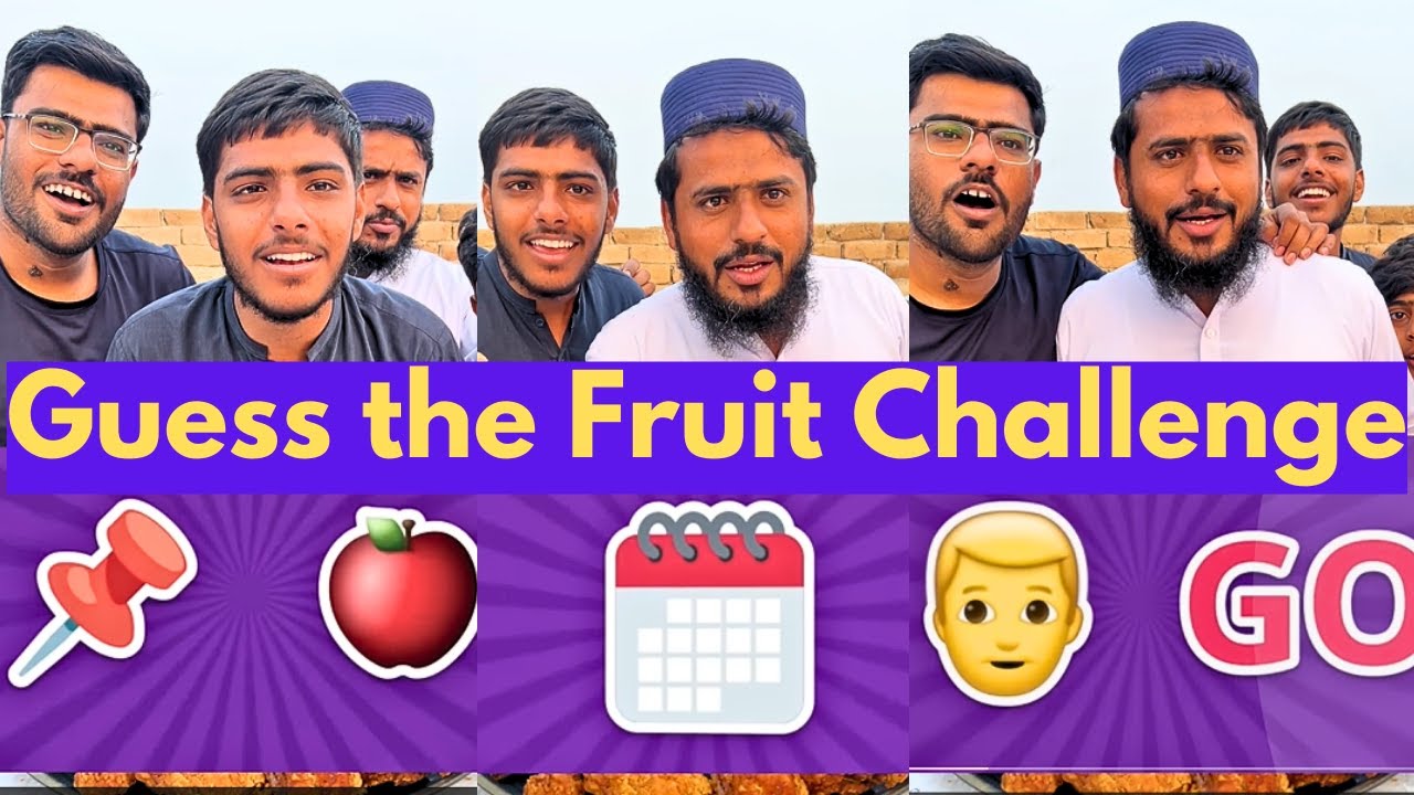 Guess the Fruit Challenge - YouTube