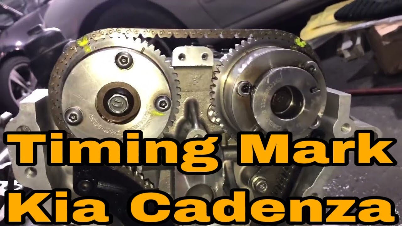 How to set timing marks and timing in kia cadenza - YouTube