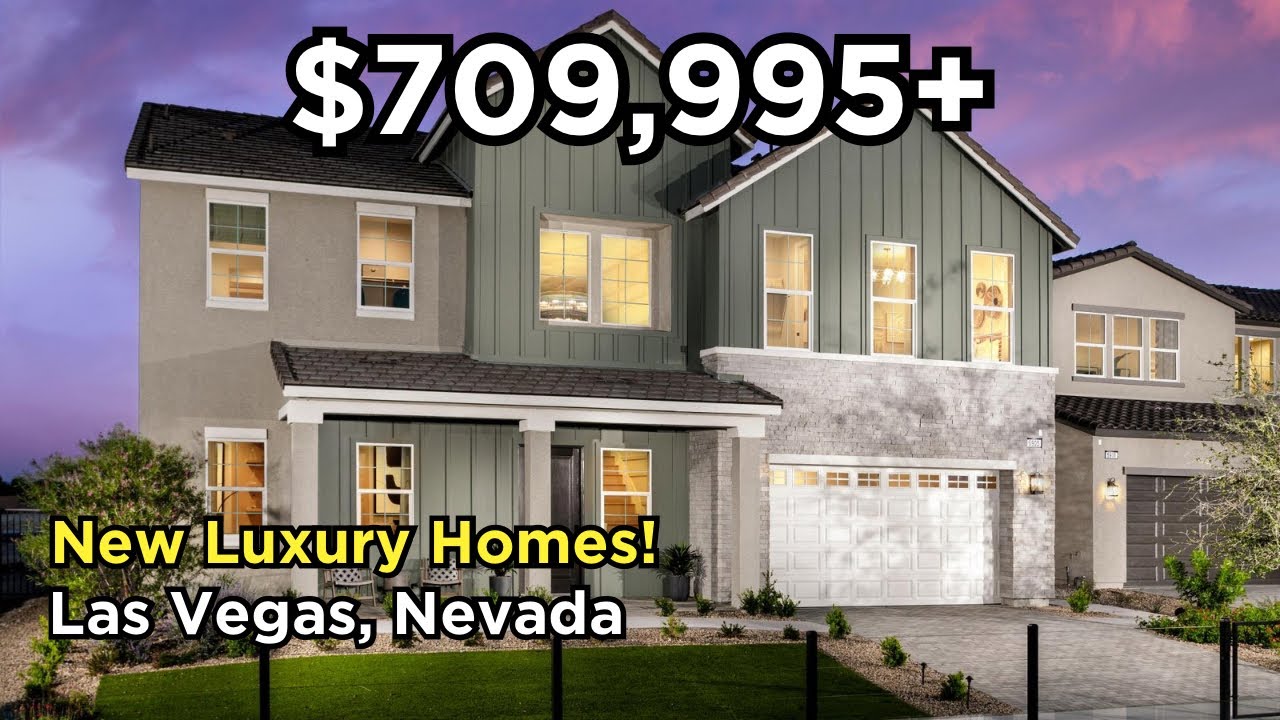 Las Vegas Luxury Modern Farmhouse New Home by Toll Brothers - YouTube