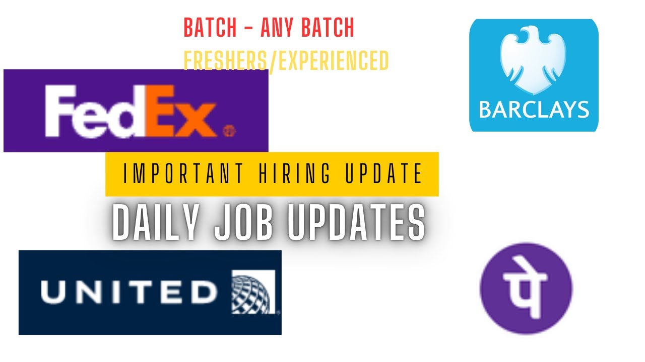 Daily jobs updates | OFF Campus Drives Updates - YouTube