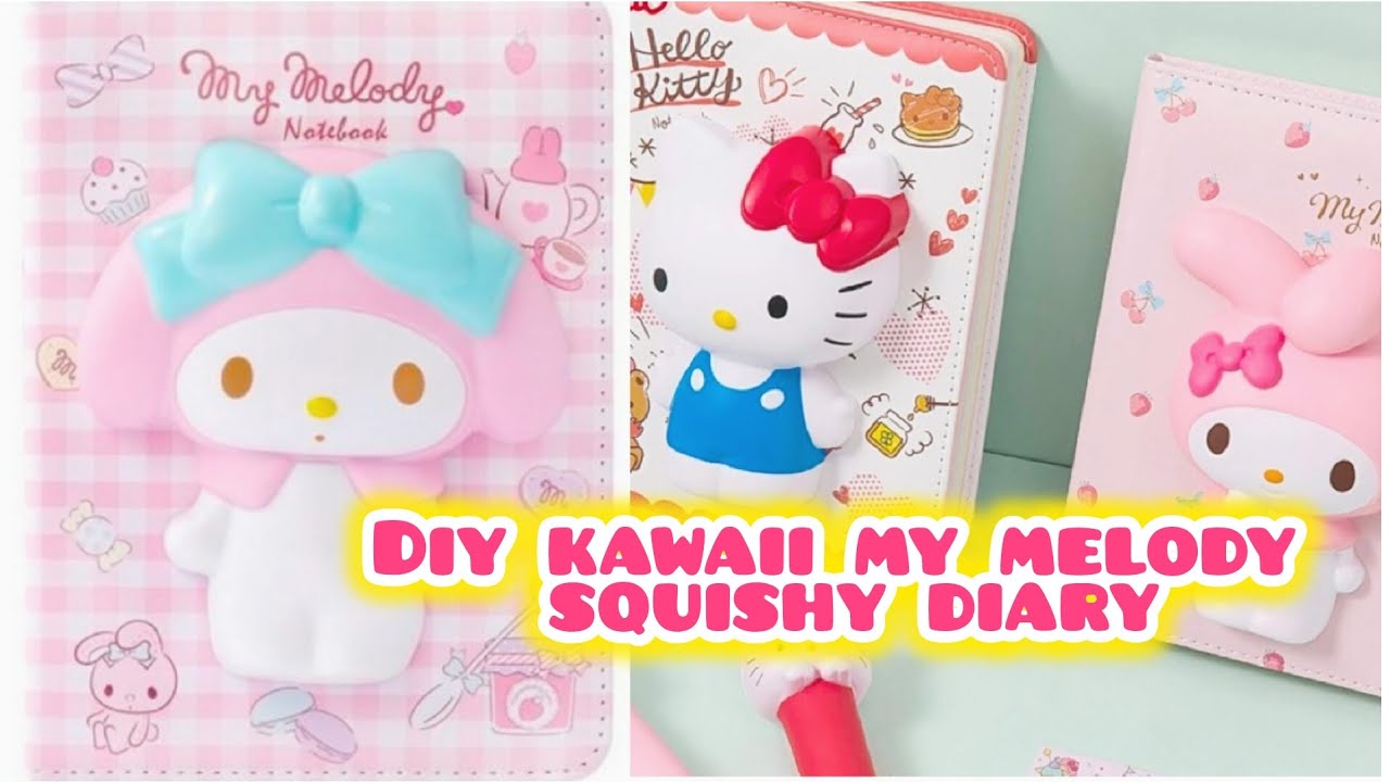 diy kawaii squishy diary.🌸🪻🌸🪻🌸🪻🌸🪻🌸🪻🌸🪻 - YouTube