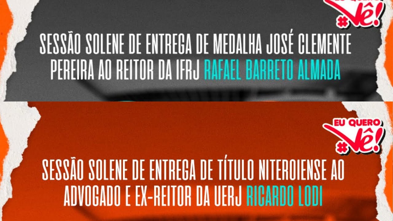 Sessão Solene de Entrega de Medalha José Clemente - YouTube