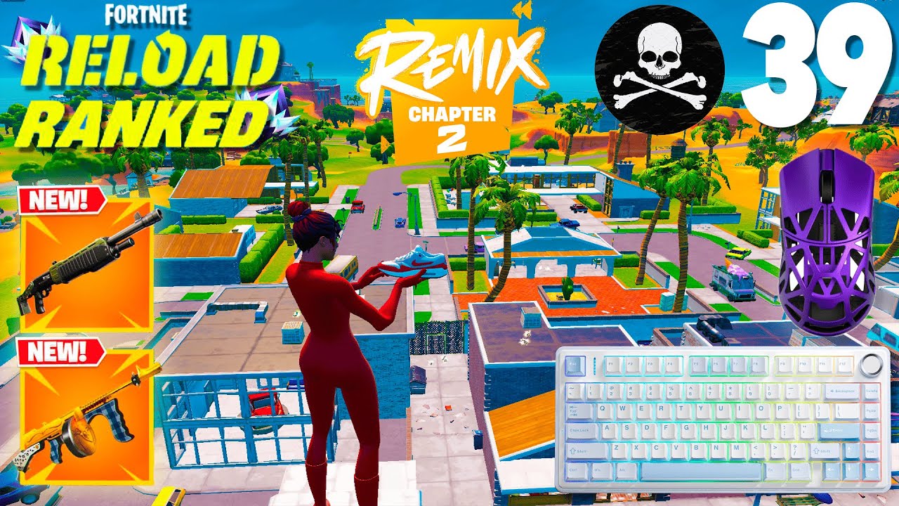 AULA · F75 ASMR 😴 Fortnite Remix Ranked Reload 🏆 Satisfying Keyboard ...