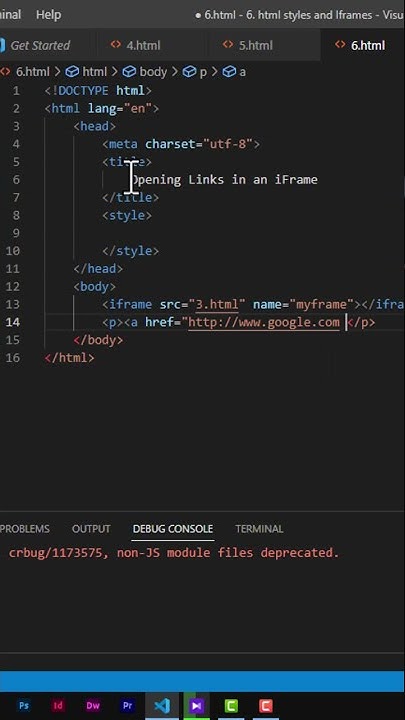 Opening Links In An Iframe Mswminthn Shorts Html Website Youtube