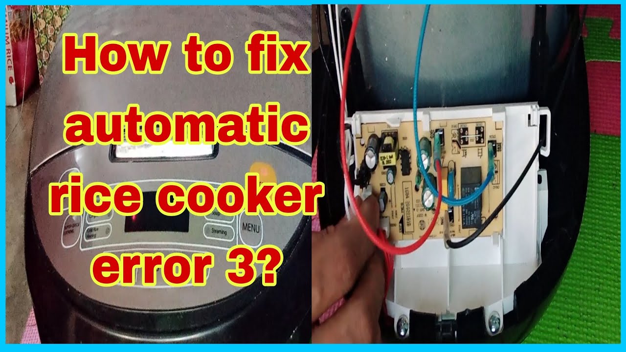 How To Fix Automatic Rice Cooker Error 3 YouTube