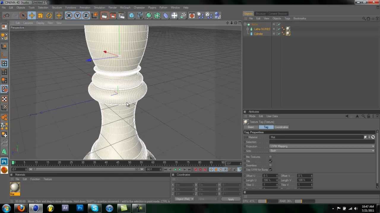 Cinema 4D Tutorial|Modeling a Bishop - YouTube