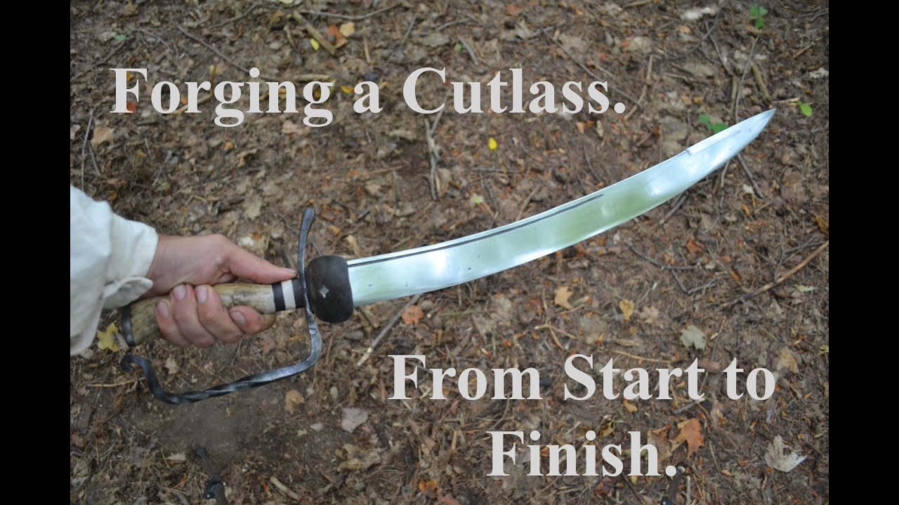 Forging a cutlass by hand. - YouTube