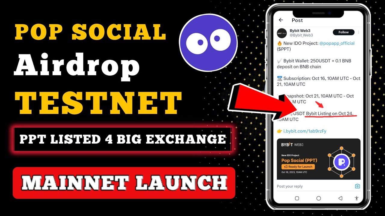 Pop Social App Update | Pop Token Withdrawal | PPT Token sell Update ...