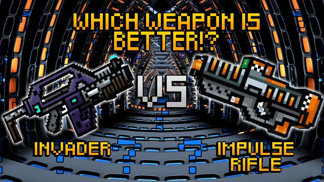 Pixel Gun 3D - Invader VS Impulse Rifle - YouTube