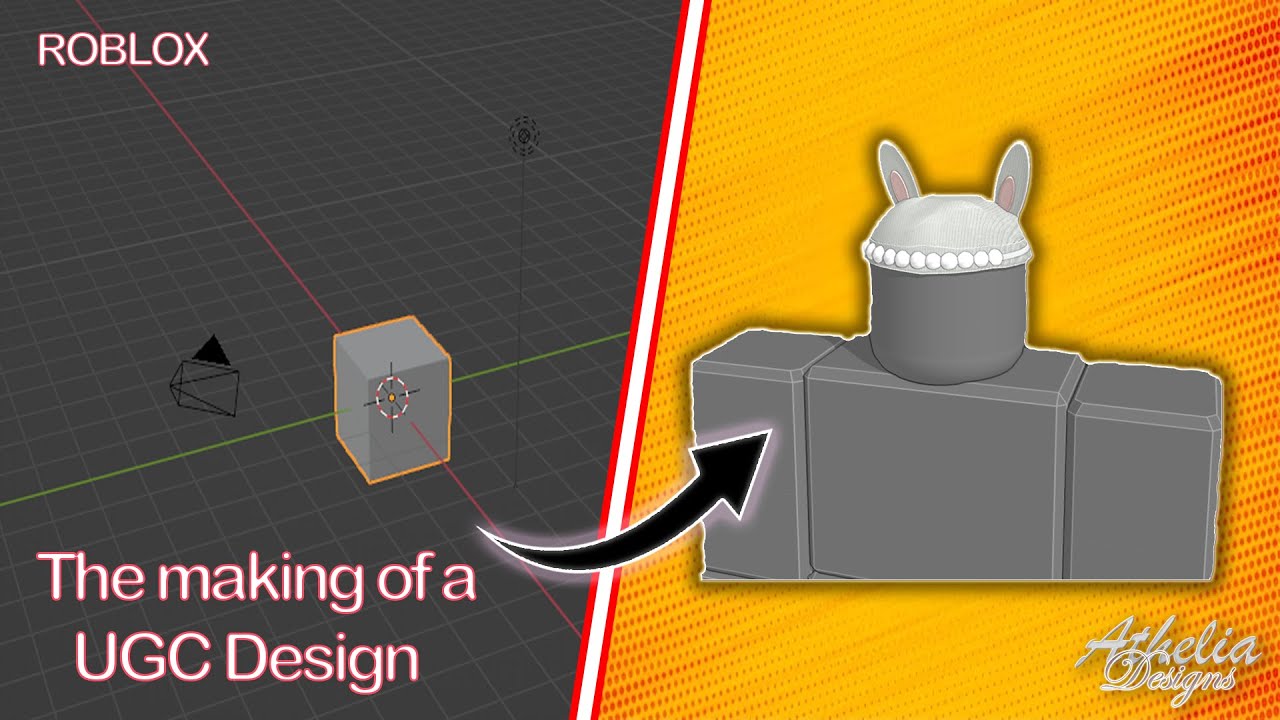Blender - Making a Roblox UGC "Bunny eared Beanie" - YouTube
